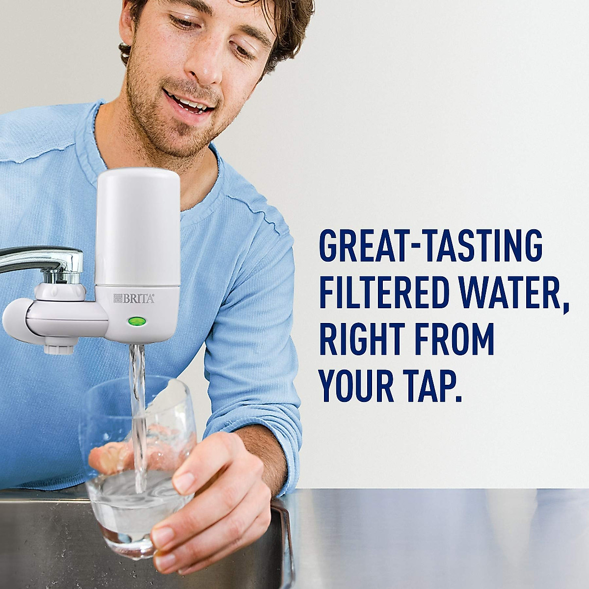 Brita Water Filter for Sink Complete System + Replacement Filters (2 Count)