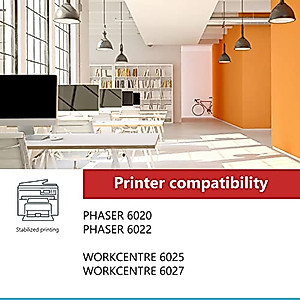 Phaser 6022 Toner Cartridge - EAXIU 1 Pack 106R02759 Black Standard Capacity Toner Replacement for Xerox Phaser 6020 6022 WorkCentre 6025 6027 Printer