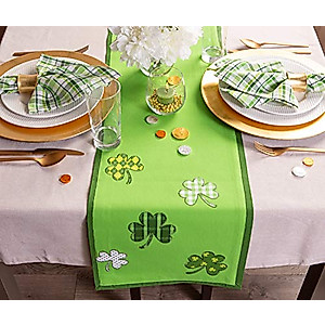 DII St. Patrick's Day Collection Tabletop, Table Runner, 14x52, Lucky Day