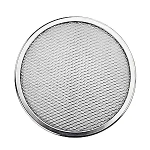 CONSTR 18 Inch Aluminum Pizza Screen - Commercial Grade Pizza Screen - Round Non-stick Mesh Pizza Screen Pan Baking Tray Bakeware Tool