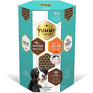 Yummy Combs Dog Dental Treat - Extra Small - Protein Formula - 12oz Carton