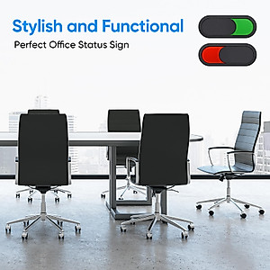 VILLCASE Slide Door Privacy Sign, Vacant Occupied Blank Not Disturb Available Indicator, Open Closed Slide Door Signs for Home Office Restroom Conference Bathroom