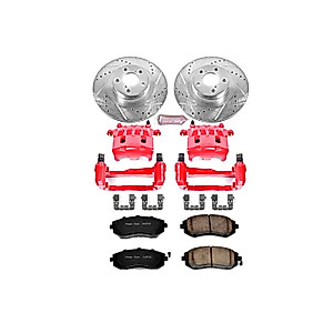Power Stop KC2373 1-Click Performance Brake Kit with Caliper For Saab 9-2X, Subaru Baja, Subaru Forester, Subaru Impreza, Subaru Legacy, Subaru Outback [Model Specific]