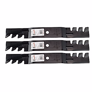 3 Rotary Copperhead Toothed Mulching Mower Blades Fit Toro Timecutter Z 5000 Series 50 Deck 112-9759-03 110-6837-03