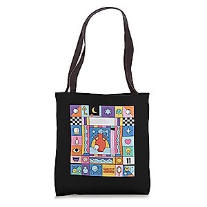 Aquarius Colourful Zodiac Sign Horoscope Astrology Tote Bag