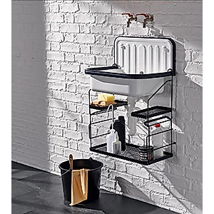 Alape Utensilo Bucket Utility Sink Shelf and Storage Caddy Matte Black