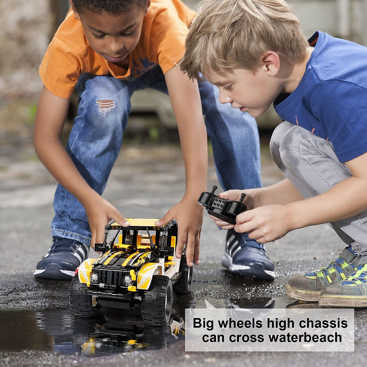 PREBOX Remote & APP Control Jeep Building Toys for Boys - Erector Sets STEM Projects for Kids Age 8-12, Birthday Gifts for Boys 6 7 8 9 10 11 12 year old