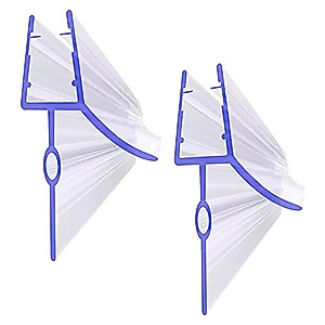 Frameless Shower Door Bottom Seal 2-Pack 1/4”x 39”Glass Shower Door Seal Strip Stop Shower Leaks and Create a Water Barrier