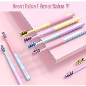 ARASO [8 Packs] Kids Toothbrush, Extra Soft Lovely Pastel Tone ICE-Cream Tooth Brush for Kids 2-8 Years (ICE Cream 8 Pack)