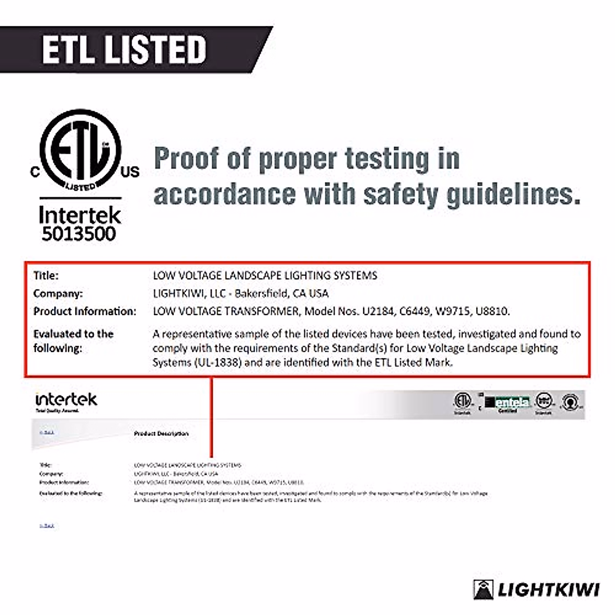 Lightkiwi W9715 300 Watt 120V AC to (12V-13V-14V-15V AC) Multi-Tap Low Voltage Outdoor Landscape Lighting Transformer, Weatherproof for Pathway Lights, Spotlight and Pool/Spa Lightings - ETL Listed