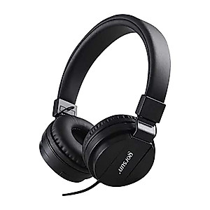 Over-Ear Kids Headphones Wireless Bluetooth Folding Noise Cancelling Headphones for Children Wireless Headset Head-Mounted Wireless Headphones Hifi Stereo, Gaming Headphones Cool Stuff (Black)