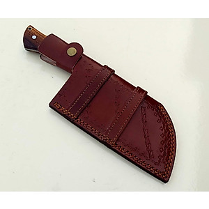 JNR TRADERS Damascus Cleaver, Damascus Serbian Chef Knife, Meat Cleaver, 12 in Cleaver Chef Knife, Kitchen Cleaver 5518Ld