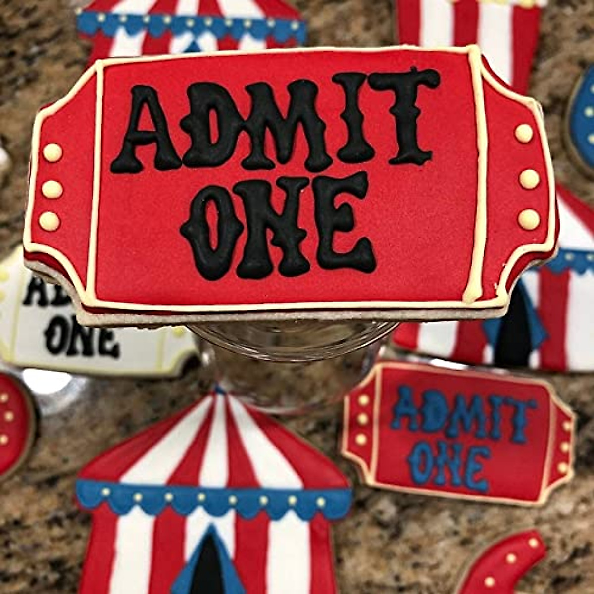 Hollywood Movie Theater Cookie Cutter 7 Piece Set from The Cookie Cutter Shop - Movie Reel, Star, Ticket, Popcorn, Soda Cup, Chocolate Bar/Box of Candy Cookie Cutters – Tin Plated Steel Cookie Cutters