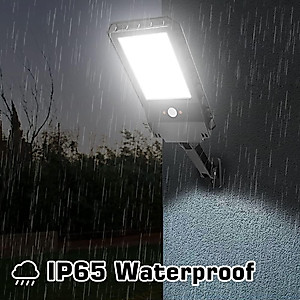 Arily Solar Street Lights Outdoor 144 LED Street Light Solar Powered Street Light Dusk to Dawn Solar Outdoor Lights Remote Control Solar Barn Lights for Parking Lot, Garage, Yard -4 Pack