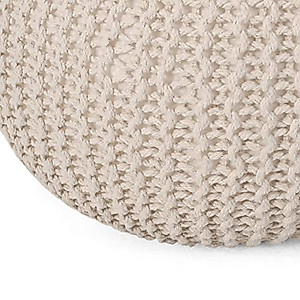 Christopher Knight Home 313877 Pouf, Beige
