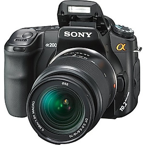 Sony Alpha A200K 10.2MP Digital SLR Camera Kit with Super SteadyShot Image Stabilization with 18-70mm f/3.5-5.6 Lens