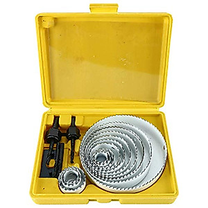 8MILELAKE 20pcs Hole Saw Drill Bit Set Wood Plastic Sheet Metal 3/4 Inches-5 Inches Cutting Tool Kit