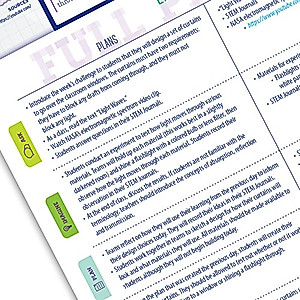 STEM Education Teacher Lesson Plans, Strategies and Activities Guide - for Grades 5 Though 9 - by School Datebooks