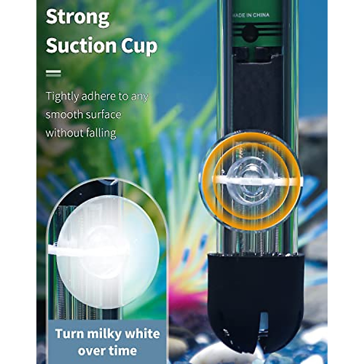 Pawfly 10 Pack Suction Cups with 20 Pieces Adjustable Zip Ties for Aquarium Fish Tank Binding Moss Shrimp Dodging Nest