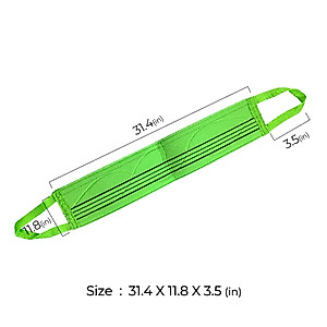 SPORONG x (3 pcs) Long Exfoliating Back Washcloth Bath Wash Towel Korean Italy Towel