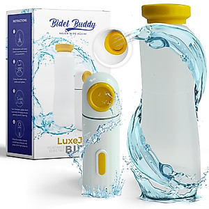 Portable Bidet | Bidet Buddy™ LuxeJet | High Pressure | Travel Bidet | 350ML Portable Bidet for Travel | Handheld Bidet | Rechargeable Electric Portable Bidet for Women/Men | Postpartum Essentials