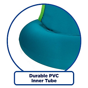 SwimSchool Deluxe Swim Trainer – Heavy Duty Toddler Swim Vest Floatie – Comfortable Sweater-Fit Design with Adjustable Safety Seat – Berry/Blue