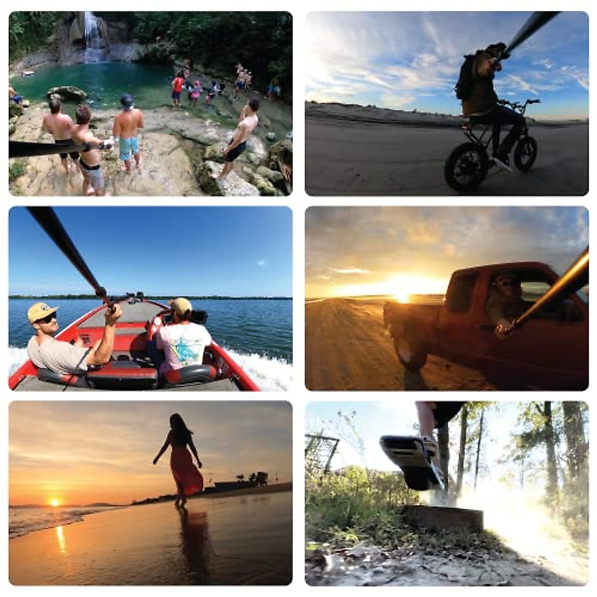 GRAVGRIP V2 Extension Pole Bundle - Hydraulic Leveling Mount for Action Camera, GoPro, DJI, Insta360 - Pocket-Sized Leveler, Gimbal, JIB