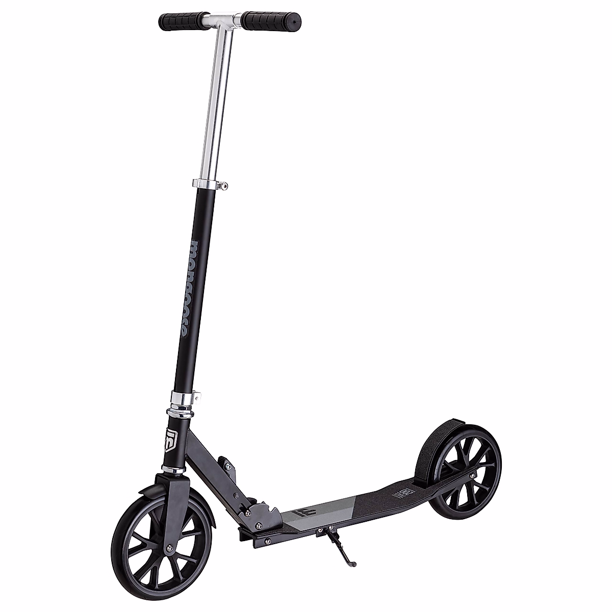 Mongoose Trace 200 Kick Scooter for Youth Adult Boys and Girls, Lightweight, Quick-Release & Easy Folding Scooter, With 202mm Wheels, Kickstand, Black/Red