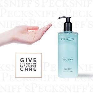 Pecksniff's Moisturizing Hand Wash - Vitamin B Enriched, Natural & Gentle Cleanser, Luxurious Hand Wash 500ml/16.9 fl oz (Sandalwood & Vanilla)