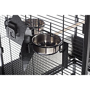Prevue Pet Products 3352BLK Park Plaza Bird Cage, Black Hammertone, Large