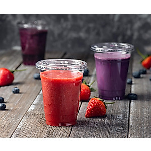 ELEGANT DISPOSABLES [100 Count] 16 Ounce Crystal Clear PET Cups for Iced Coffee, Cold Drinks, Slush, Smoothy's, Slurpee, Party's, Plastic Disposable Cups