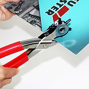 Hole Punch, NEU MASTER Heavy Duty Leather Hole Puncher for Belts, Watch Bands, Straps, Dog Collars, Saddles, Shoes, Fabric, DIY Home or Craft Projects