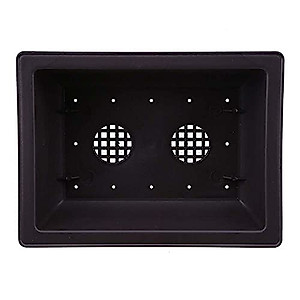 Plastic Bonsai Pots, Square Nursery Pots Retro Planters Plants Growing Pots, Garden Supplies Succulents Home Decoration Pots(Rectangle L)