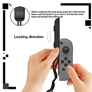 XBERSTAR 1 Pair Portable Controller Carrying Hand Strap Wrist Rope for Switch Video Games