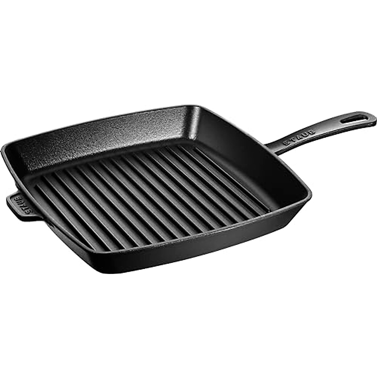 Staub American Grill Pan Cast Iron Suitable for Induction Cookers 30 cm Black