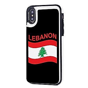 Flag of Lebanon Wallet Phone Cases Fashion Leather Design Protective Shell Shockproof Cover Compatible with iPhone X/XS