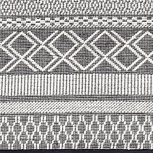Hauteloom Hala Wool Living Room, Bedroom Area Rug - Gray, Ivory - 8' x 10'
