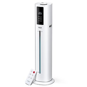 VCK 9L Ultrasonic Cool Mist Humidifier, Top Fill Design with Essential Oil Tray, 3 Mist Speeds, 360° Nozzle, Timer, Ideal for Baby, Adults, Home, School, Office, and Plants