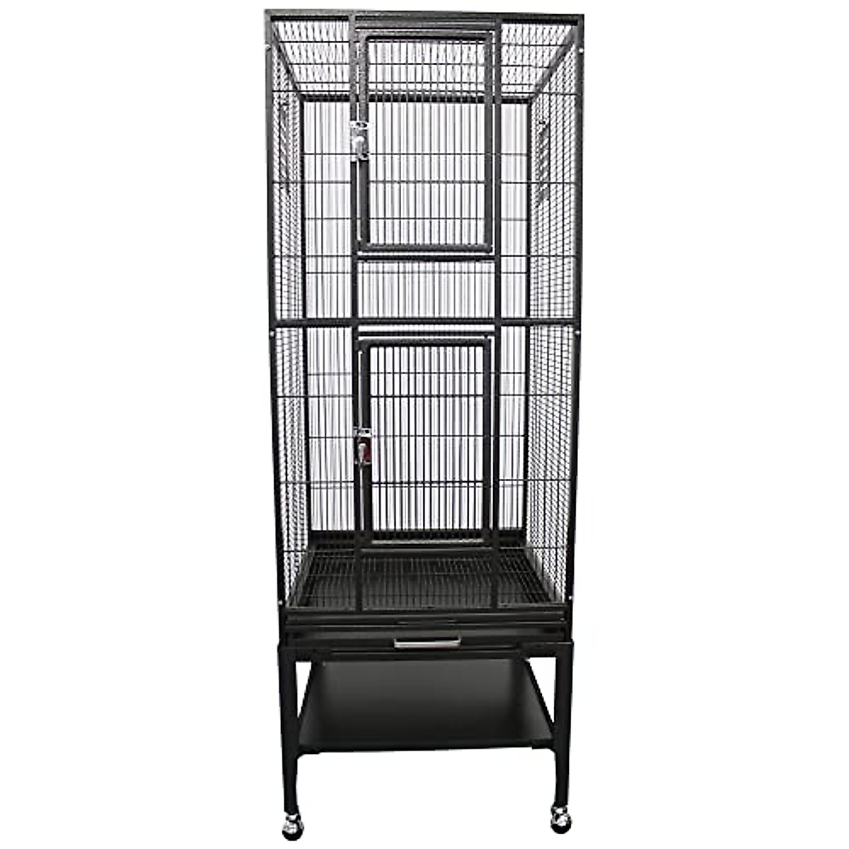 Madagascar Cage - 60" Tall Durable Spacious Metal Cage - for Sugar Gliders, Squirrels, Marmosets & Other Small Pets