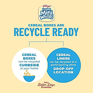 Kellogg's Frosted Mini-Wheats Cold Breakfast Cereal, High-Fiber, Whole Grain, Original, 18oz Box (1 Box)