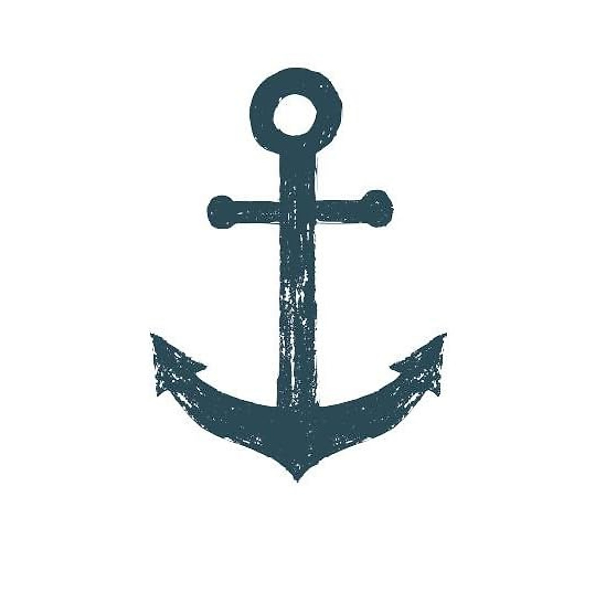 SanerLian Anchor Ship Temporary Tattoo Sticker Waterproof Vintage Adult Men Women Hand Arm Shoulders Body Art 10.5X6cm Set of 24 (SF188)