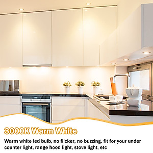 G4 LED Bulbs 12V 20W Halogen Bulb Replacement, HengBo G4 Bi Pin Base JC Type T3 Light Bulb Warm White 3000K for Under Cabinets Home Lights, Non-Dimmable, (Pack of 10)