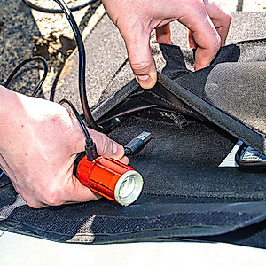 Klein Tools 29251 Portable 200W Solar Panel, Foldable Outdoor Solar Charger with USB-A Port for Power Stations, Batteries and Electronics