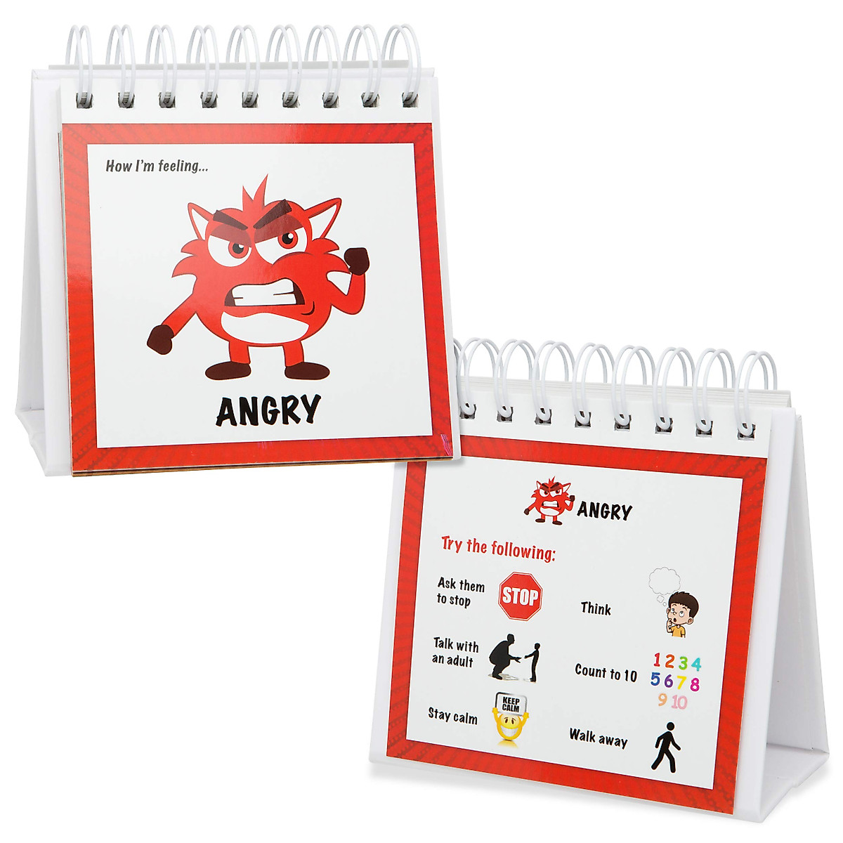 The Original Mood Flipbook for Kids; 20 Different Moods/Emotions; Autism; ADHD; Help Kids Identify Feelings and Make Positive Choices; Laminated Pages (Monster Flipbook)