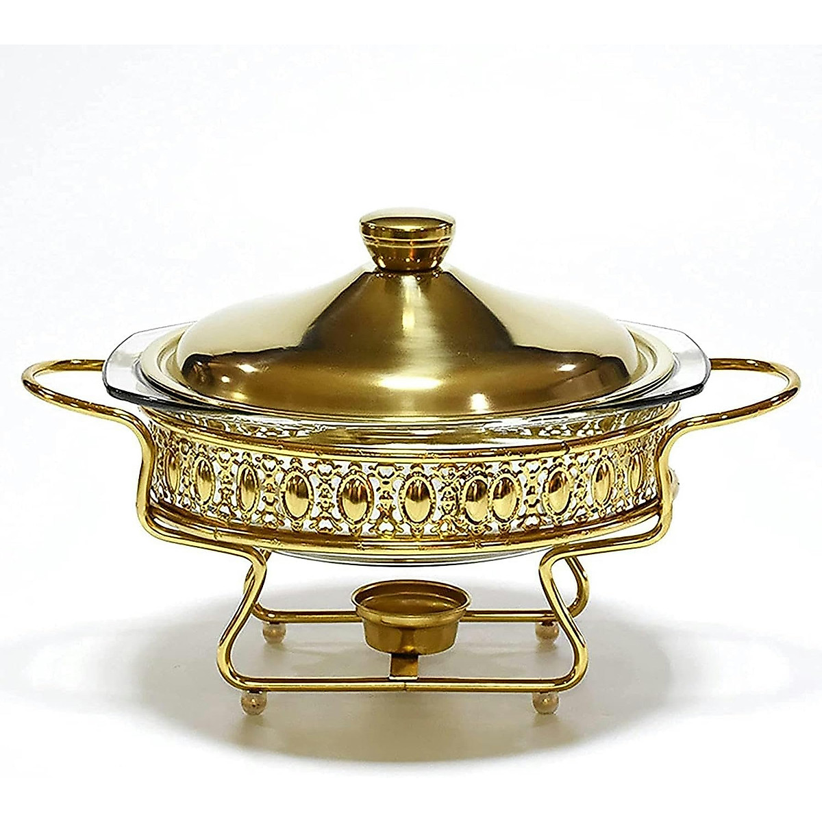 FLTRGO Food Warmer for Parties Buffets, Food Warming Tray Chef Chafing Dish Buffet Set, Stainless Steel Chafer and Buffet Warmers Sets, Catering Buffet Mini Hot Pot Outdoor Picnic Household