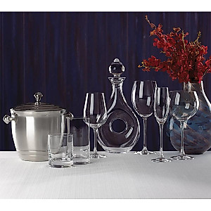 Lenox Tuscany Classics Personalized 96oz 18/10 Stainless Steel Ice Bucket with Lid and Handles, Custom Engraved Insulated Metal Ice Bucket for Cocktail Bar, Parties, Bar Cart Accessories