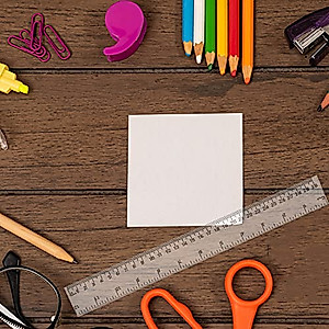 7 Pack Clear Rulers, Plastic Ruler 12 inch Transparent Straight Ruler with Centimeters and Inches, Kids Rulers Bulk for Student Kids Classroom School Office Standard Ruler