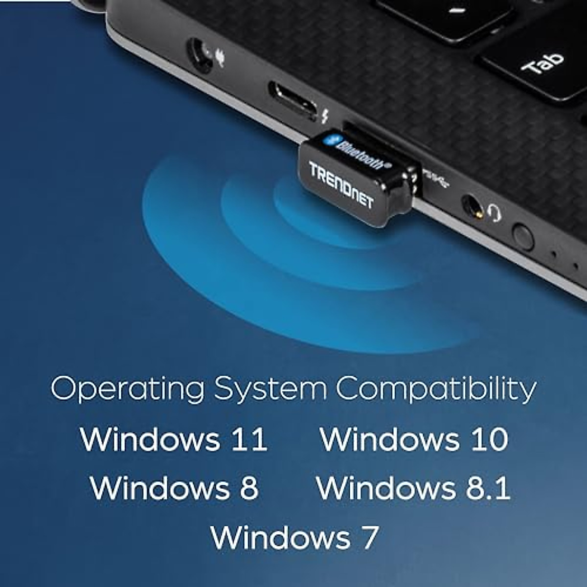 TRENDnet Micro Bluetooth 5.0 USB Adapter, Supports Basic Rate(BR), Bluetooth Low Energy(BLE), Enhanced Data Rate(EDR), 100m (328ft.) Range, Supports Windows OS, Black, TBW-110UB (Pack of 1)