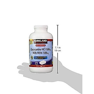 Kirkland Signature Glucosamine with MSM, 375 Tablets (2 Pack)