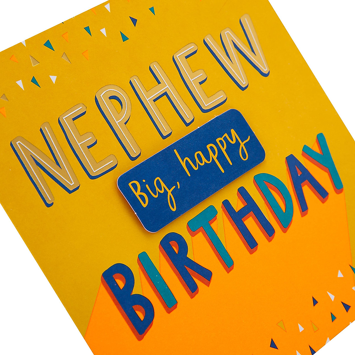Hallmark Birthday Card for Nephew - Contemporary Text Based Design